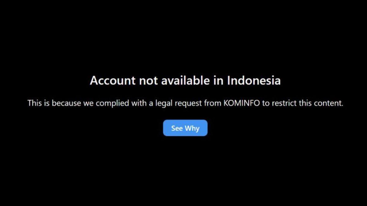 Medsos Influencer Saham Ahmad Rafif Sudah Diblokir Kominfo