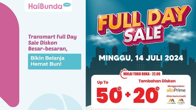 Transmart Full Day Sale Diskon Besar-besaran, Bikin Belanja Hemat Bun!