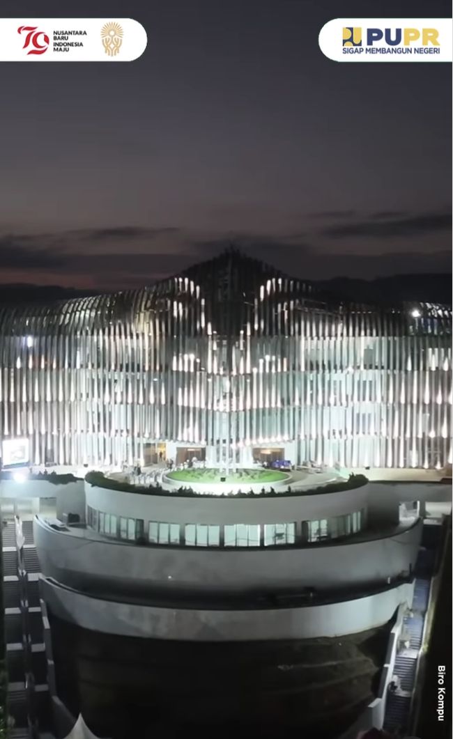 Gedung Garuda Kantor Presiden di IKN Rampung