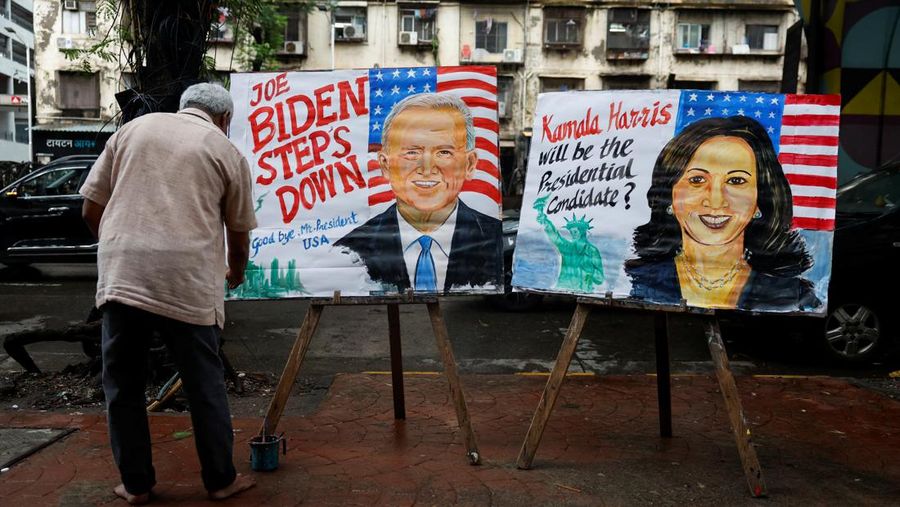 Potret India 'Demam' Kamala Harris, Siap Gantikan Biden di Pilpres AS