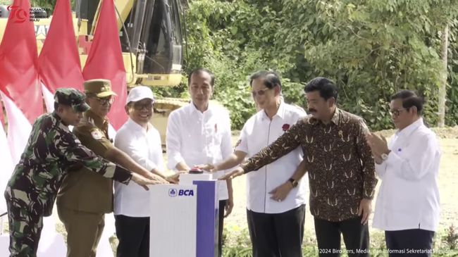 Jokowi Groundbreaking 4 Proyek Baru Di IKN, Nilainya Rp 4,9 Triliun