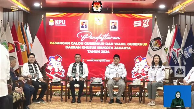Paslon Independen Dharma-Kun Resmi Daftar ke KPU Jakarta