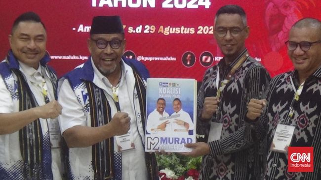Daftar Pilgub Maluku, Murad Unjuk Sokongan KIM dan Belasan Menteri