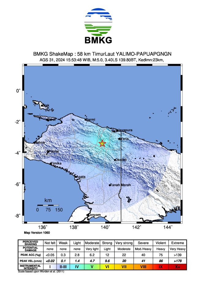 Breaking News: Gempa Guncang Papua Nugini, Magnitudo 6,6