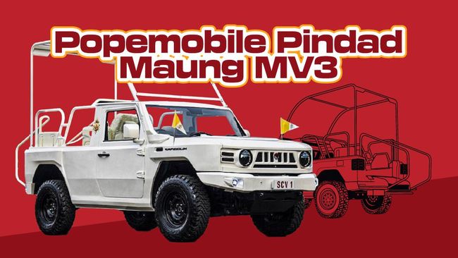INFOGRAFIS: Spesifikasi Popemobile Pindad Maung MV3 Tangguh