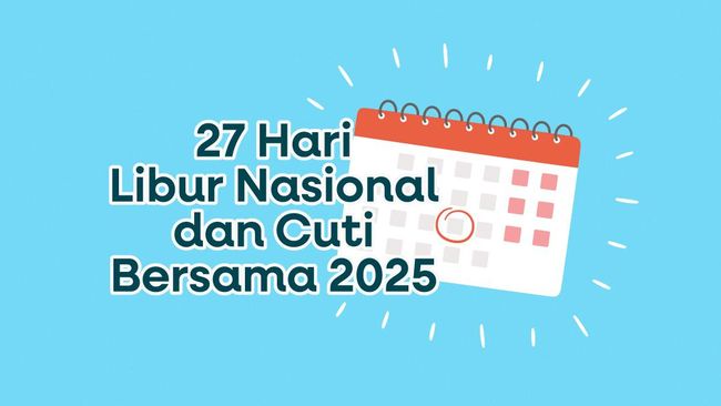 Infografis 27 Hari Libur Nasional Cuti Bersama Tahun 2025 – eroppa