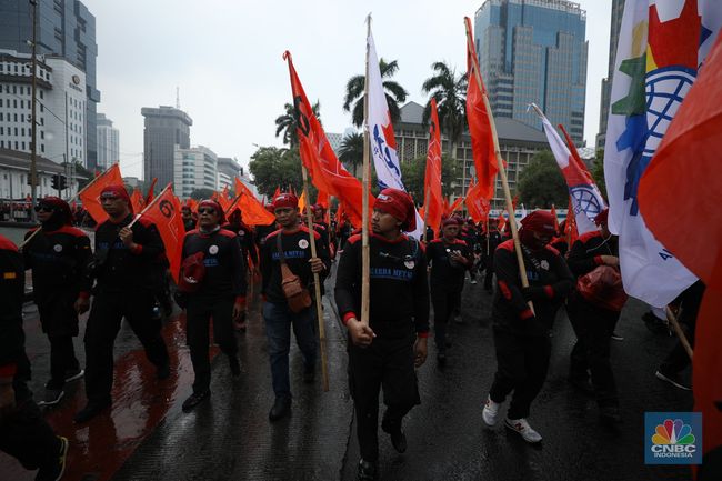 Jangan Lewat Sini! Ribuan Buruh Demo Besar-besaran Lagi di Jakarta