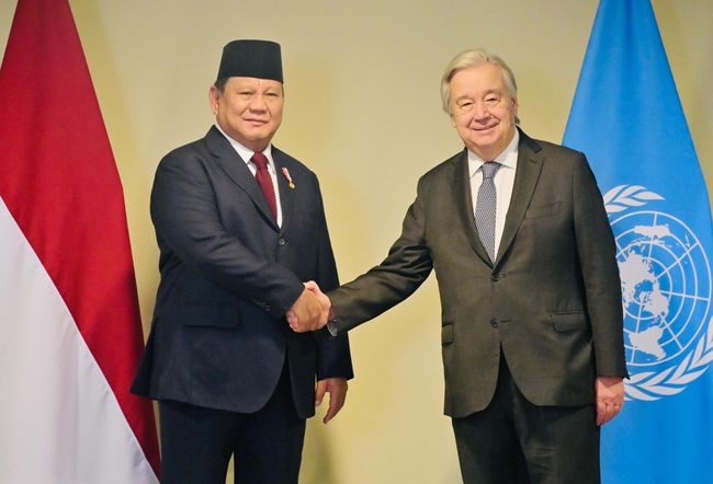 Prabowo Bertemu Sekjen PBB, Bahas Transisi Energi hingga Palestina