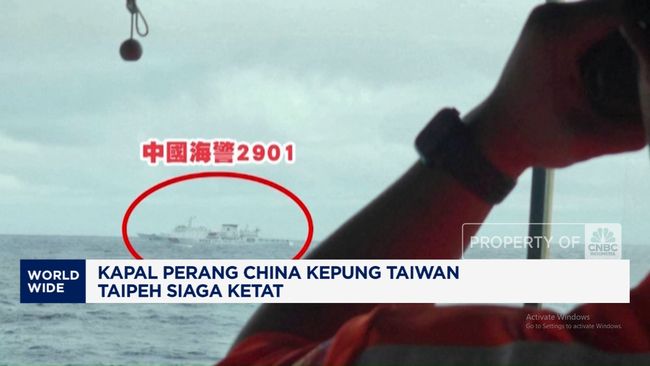 Video: Kapal Perang China Kepung Taiwan, Taipei Siaga Ketat