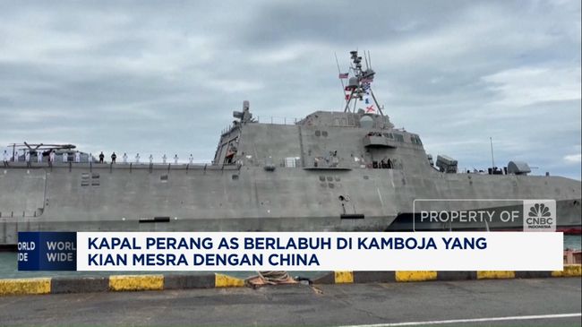 Video: Kapal Perang AS Berlabuh di Kamboja