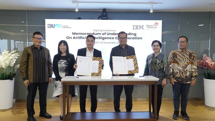 Telkom Gandeng IBM Kebut Adopsi AI di Indonesia