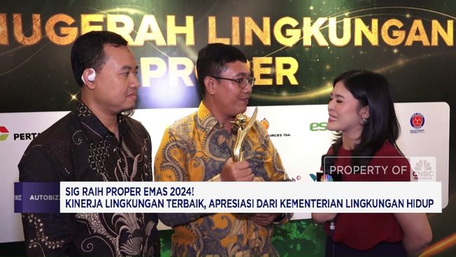 SIG Raih Proper Emas 2024! Kinerja Lingkungan Terbaik, Dari KLHK