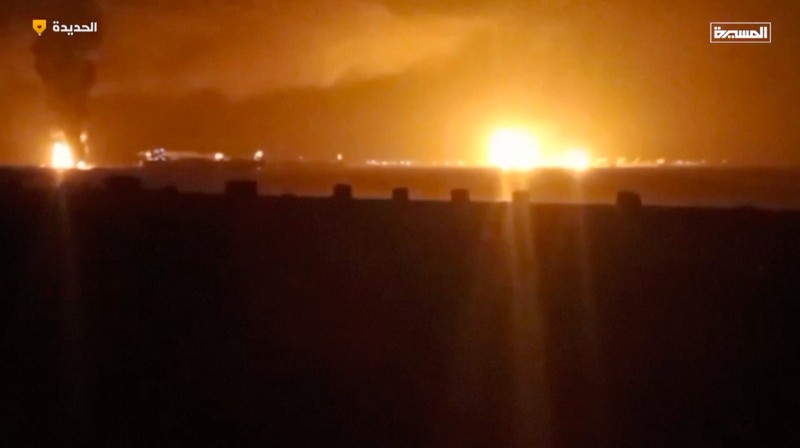 Potret Serangan Baru AS ke Pelabuhan Yaman, 80 Orang Tewas