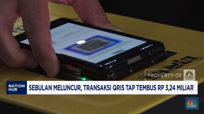 Video: Sebulan Meluncur, Transaksi Qris Tap Tembus Rp 3,24 Miliar