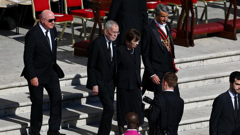 Potret Kepala Negara Hadiri Misa Pemakaman Paus Fransikus