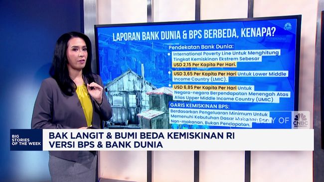 Video: Bak Langit & Bumi Beda Kemiskinan RI Versi BPS & Bank Dunia