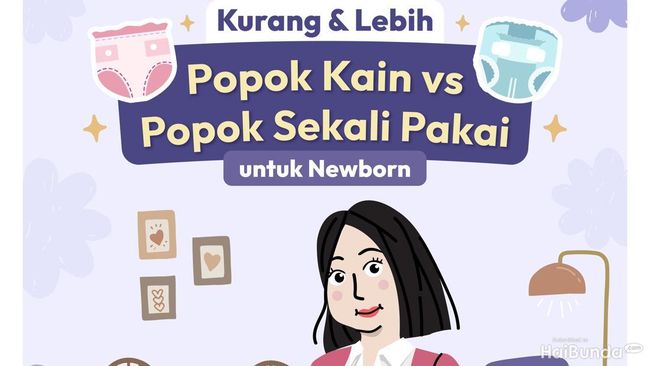 Kurang & Lebih Popok Kain vs Popok Sekali Pakai untuk Newborn
