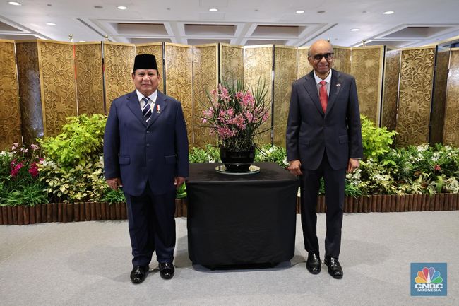 Temui Presiden Tharman, Prabowo Beri Nama Anggrek Dora Sigar Soemitro