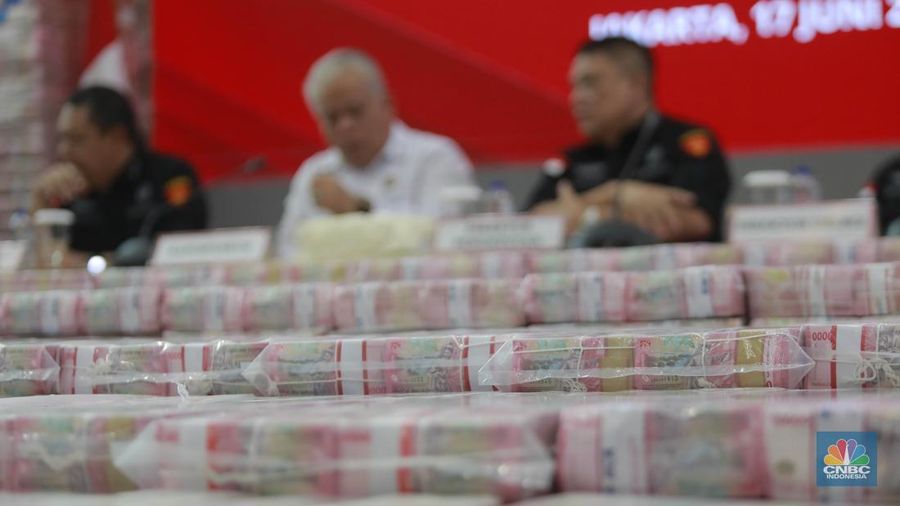 Penampakan Uang Rp 11,8 T Hasil Sitaan Kasus Ekspor CPO Wilmar