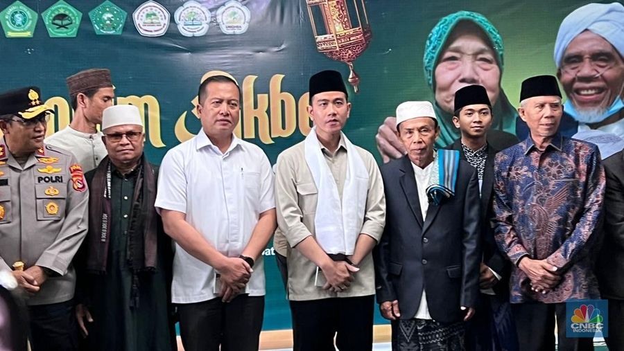 Bersorban Putih, Wapres Gibran Temui Pimpinan Pesantren di NTB