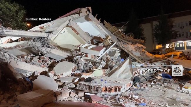 Video: Detik-detik Mencekam Gempa M6,1 Guncang Turki-Bangunan Roboh