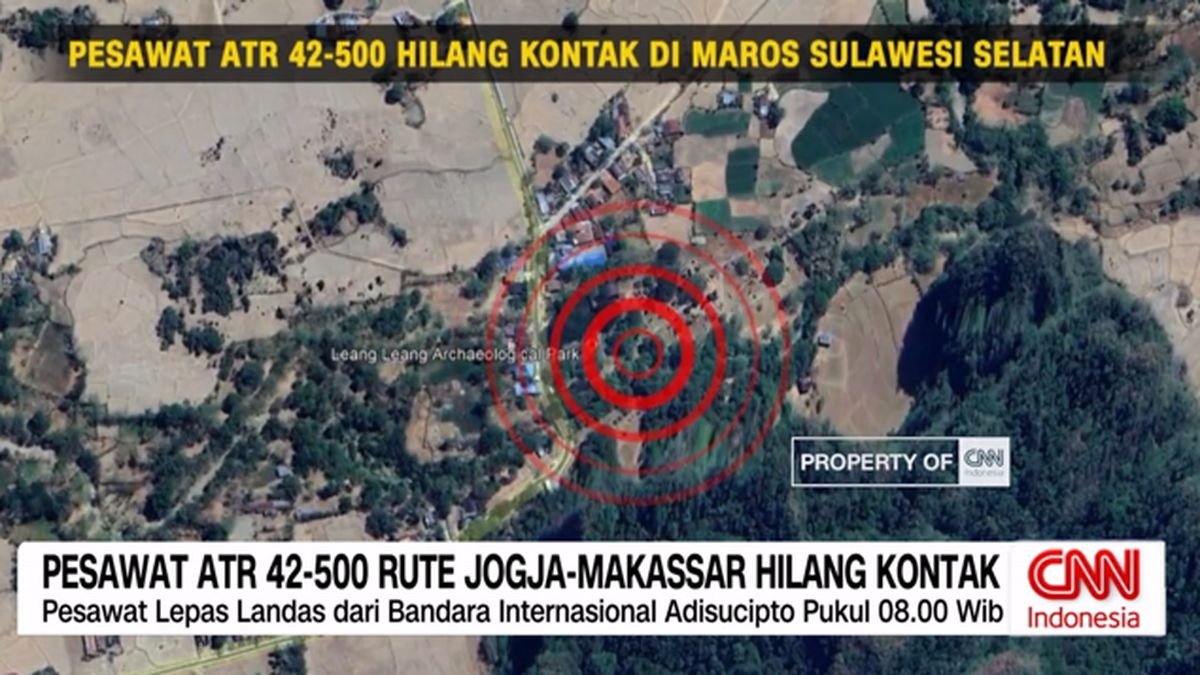 VIDEO: Pesawat ATR Hilang Kontak di Maros, Basarnas Kerahkan Tim SAR