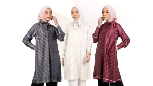 Effortless Chic Tanpa Ribet! Tunik Monogram Elzatta untuk Look Rapi di ...