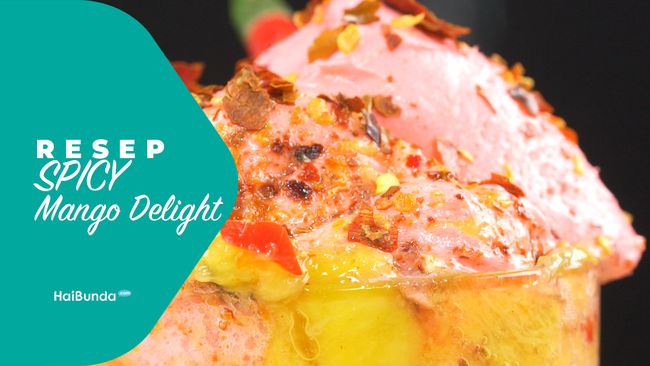 Resep Mango Delight with Spicy Hot Ice Cream