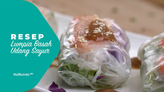 Resep Lumpia Basah Udang Sayur