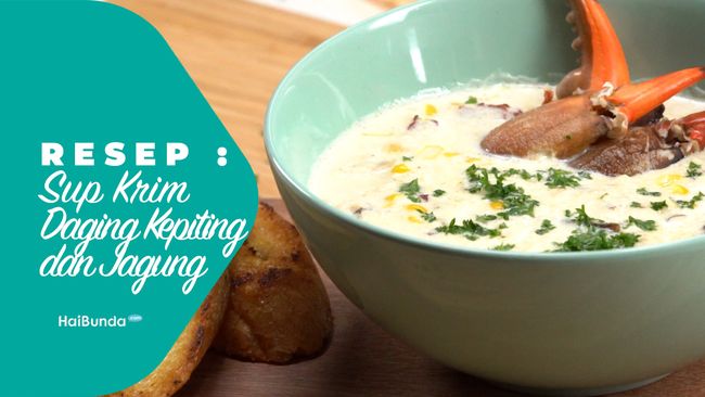 Resep Sup Krim Daging Kepiting dan Jagung