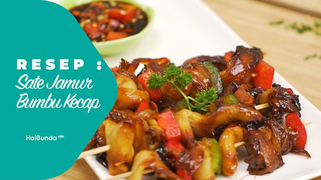 Resep Sate Jamur Bumbu Kecap