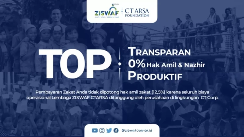 Ziswaf CTARSA - Lembaga Amil Zakat, Infak, Sedekah dan Wakaf
